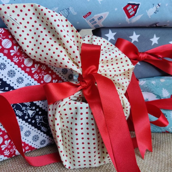 Reusable Fabric Gift Wrap with Ribbon | Alternative to Wrapping Paper